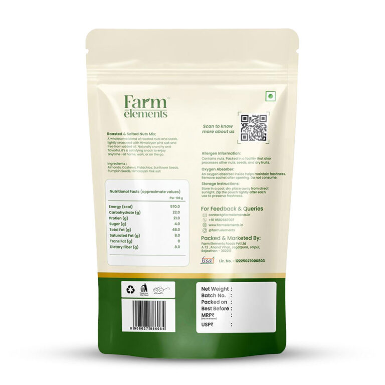 Roasted & Salted Nuts Mix - Farm Elements